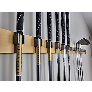 [JINTECH] Golf Club Organize Holder, Wall Display, Wall Hanger, Rack, Mount [15 Holder Set] (Head up - 10mm - 15set)