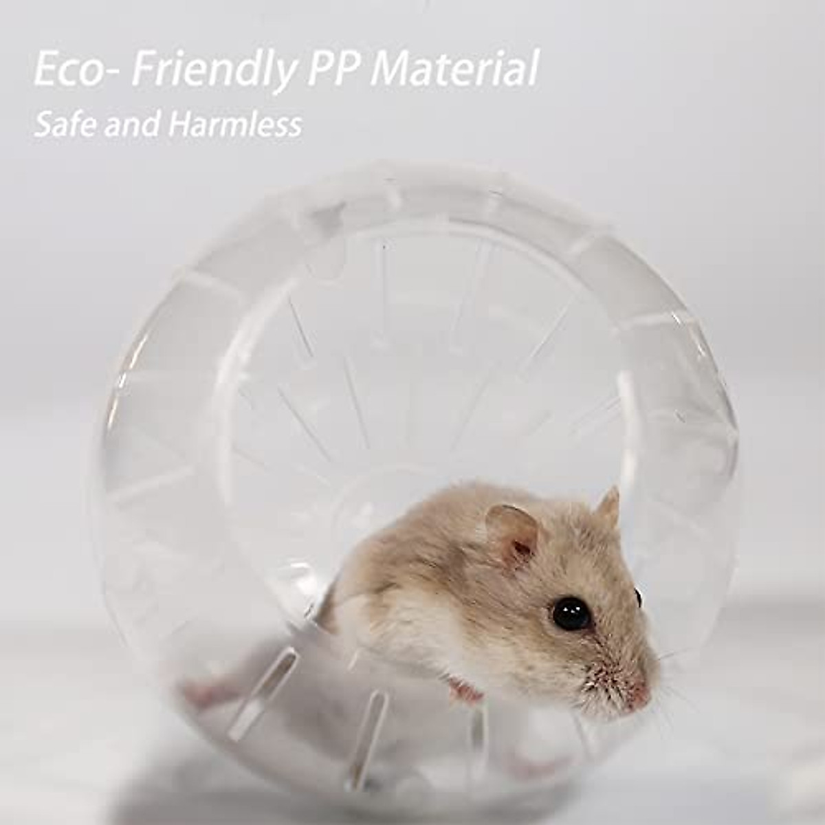 Maxmartt Hamster Running Wheel,Hamster Exercise Ball Plastic Exercise Running Ball Toy Sport Ball for Gerbils Chinchillas Guinea Pigs Animals 3Colors 12cm Diameter(Yellow)