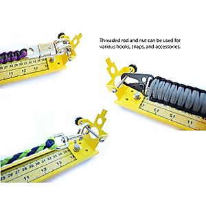 Acid Tactical® 15" Adjustable Paracord Jig - Lightweight Aluminum - for Bracelets, Keychains, & More - Accommodates Any Clasp or Hook