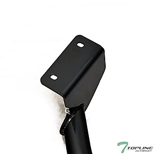 Class 3 III Black 2" Receiver Tube Rear Bumper Trailer Tow Hitch Towing Mount Compatible with 11-17 Ford Explorer / 13-17 Police Interceptor Utility