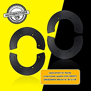 Huthbrother HS35 Snowblower Rubber Paddles, Compatible with Honda - Replaces 1003375 1003391 72521-730-003 72552-730-003, 8 Piece Set