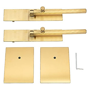 DZLOHAS Shoe Display Stand Golden, Risers Stand Countertop Adjustable Shoe Rack Retail Supplies Stainless Steel Shoe Display, 2 Sets of Shoe Rack (Style2, Golden)