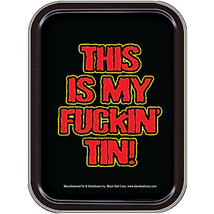 Stash Tins This Is My F*ckin' Tin Storage Container 4.37" L x 3.5" W x 1" H