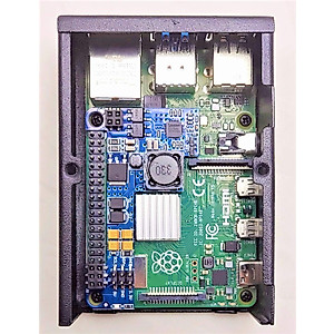 Raspberry Pi Deep Case PoE 5.2V@3.5A HAT Metal Enclosure Protective Box Cooling Fan 17.5Watt Power Over Ethernet (POE) HAT PoE Network Standard Compliant for Rpi 4 Model B by CMC TECH