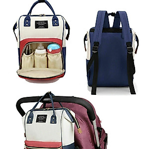 Magik Baby Bag Large Capacity Diaper Bag Multi-Function Waterproof Backpack Nappy (Blue)