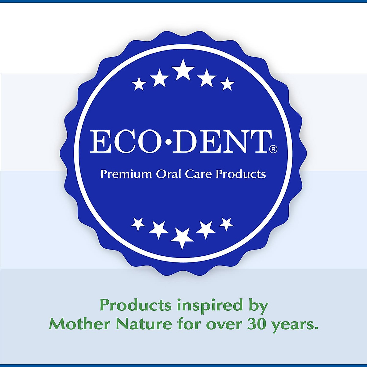 EcoDent Ultimate Sparkling Clean Mint Daily Mouth Rinse, Wound Cleaner, Essential Oils, Baking Soda, Co-Q10, Mouthwash, Fluoride Free Mouthwash (2-pack, 8 Fl Oz Ea)