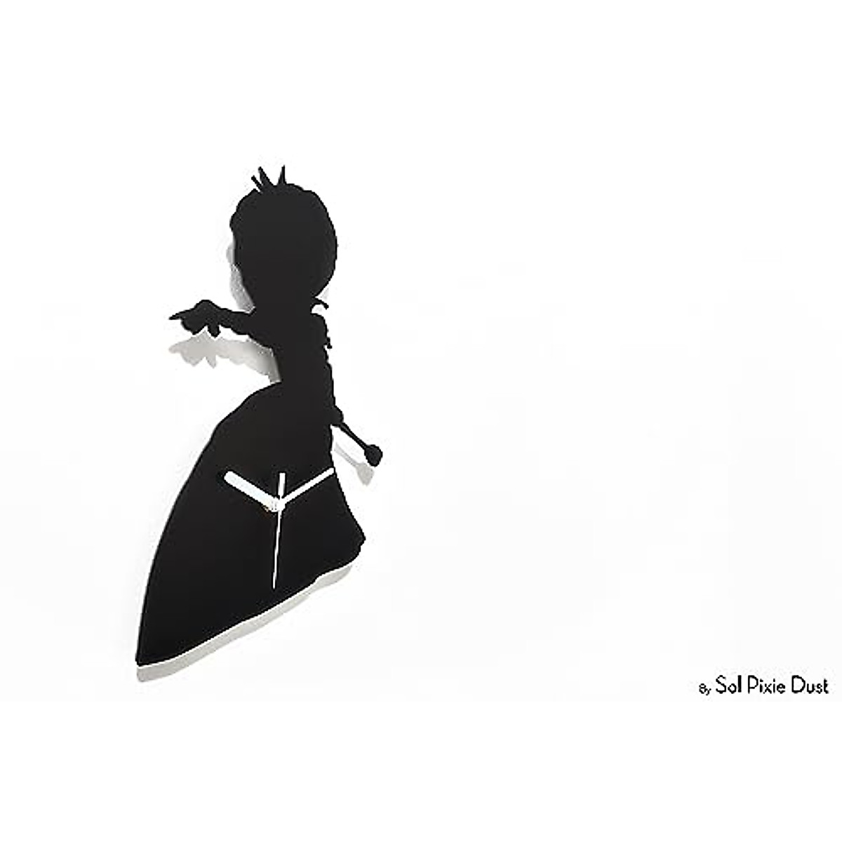 Red Queen Silhouette Wall Clock - Off with Their Heads - Wonderland - Queen of Hearts - Alice's Adventures - Alice Room Decoration