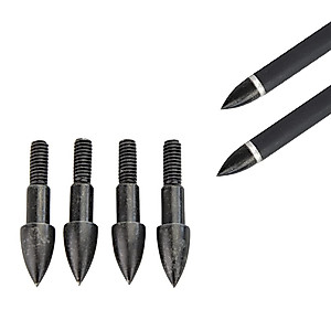 ZSHJGJR 24pcs Archery Target Field Points 75 Grain Screw in Bullet Points Hunting Arrowheads Arrow Tips for Target Hunting Shooting Practice
