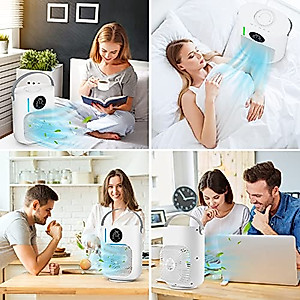 Air Cooler Fan Portable Air Conditioners Fan 2022 LCD Touch Screen Evaporative Air Cooler Portable Air Cooler for Bedroom, Office, Living Room,Classroom & More, for Summer Days & Nights