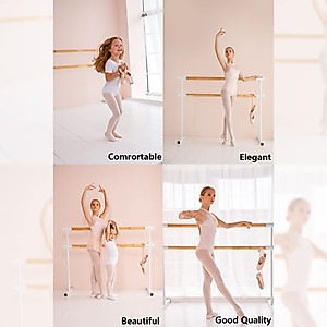 HETH Ballet Tights for Girls - Ultra Soft Dance Tights Convertible Pink Tight (Toddler/Kids,Large,2pcs)