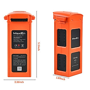 Autel Robotics EVO 2 Battery 7100 mAh 11.55V Smart Battery for EVO II/EVO II Pro/EVO 2 Enterprise/RTK/EVO 2 Dual 640T Drones(V2 & V3), 2025 N-e-w, Orange