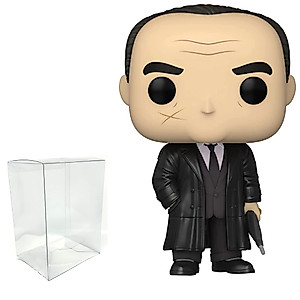 The Batman - Oswald Cobblepot Funko Pop Protector Bundle - Oswald Cobblepot Pop Figurine 3.75 Inch Movies: The Batman with Clear Plastic Pop Protector Case
