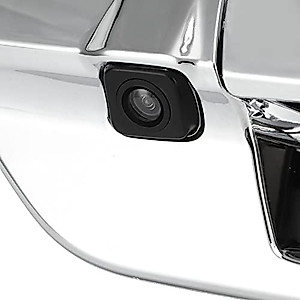 Aramox Trunk Handle Reverse Camera, Car Trunk Handle Color Backup Camera ABS IP66 Waterproof 150‑170° Wide Angles Replacement for Hilux 2017‑2021(Silver)