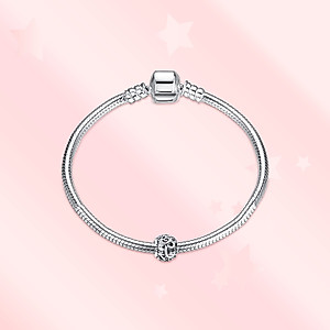 EZ Tuxedo Letter C Charms 925 Sterling Silver Alphabet Bead for Bracelets Spell Your Word