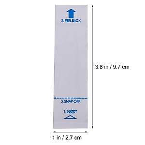 Exceart 200pcs Digital Thermometer Covers Electric Thermometers Probe Sleeves Disposable for Oral Armpit Rectal Digital Thermometer Blue