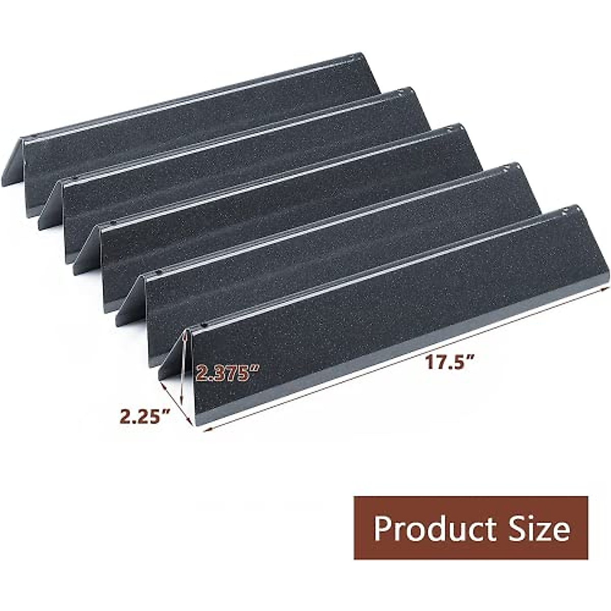 QuliMetal Porcelain Steel Flavorizer Bars and SUS304 Grill Burner for Weber Genesis 300 (2011-2016) E310 E320 E330 S310 S320 S330 with Front Control Panel, Replaces for Weber 7620 7621 62752