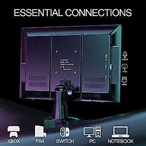 Feihe 17 Inch Full HD 1920x1200 LED Monitor with HDMI VGA Build-in Speakers, 60Hz Refresh Rate, 5ms Response Time, VESA Mounting