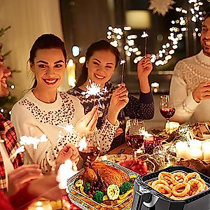 Air Fryer Racks 3 Pcs, 8 Inch Square 3 Layer Stackable Dehydrator Racks,Stainless Steel Air Fryer Basket Tray for Instant Vortex Fryer, Ninja, Gowise, Phillips Air Fryers,Ovens, Air Fryer Accessories