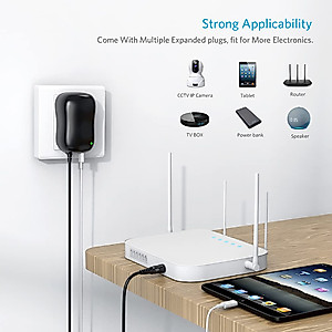 Belker 30W Universal 3V 4.5V 5V 6V 7.5V 9V 12V AC DC Adapter Power Supply for LED Light Strip Router Speaker Smart Phone Tablet CCTV IP Camera TV Box 0.5A 1A 1.5A 2A 2000mA Amp - with 5V 2A USB