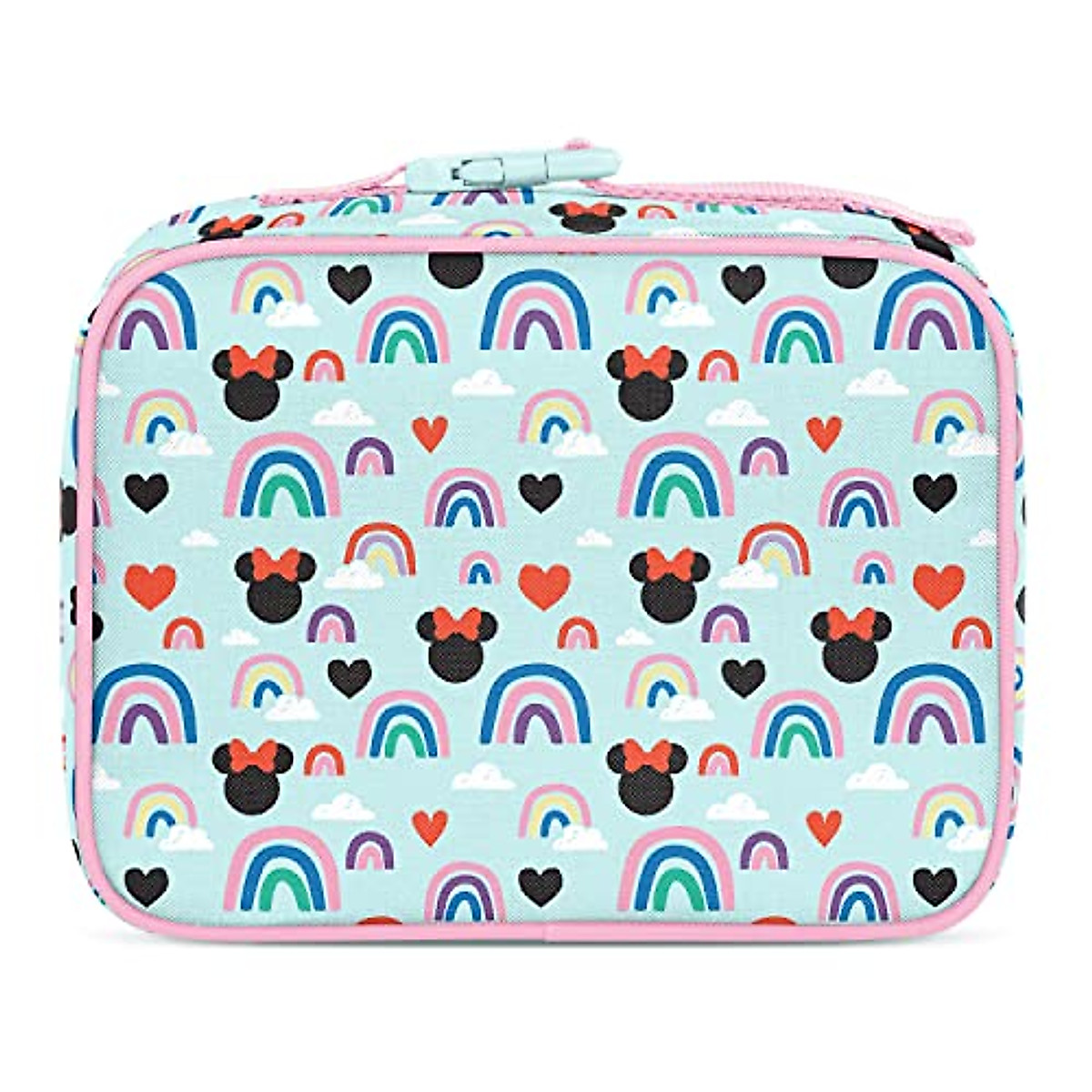 Simple Modern Disney Kids Lunch Box for Toddler | Reusable Insulated Bag for Girls | Meal Containers for School with Exterior and Interior Pockets | Hadley Collection | Minnie Mouse Rainbows