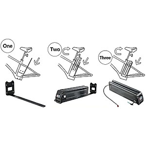 Advanced 48 Volts E-Bike Battery 10Ah, 12.5Ah, 15Ah, 18Ah, or 20Ah Rechargeable Lithium Battery Packs - Tailored for 1000W, 750W, 500W, 350W, and 150W Motors (48V,18AH)