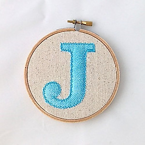 Applique Alphabet Letter in Hoop - Choose your Pattern -
