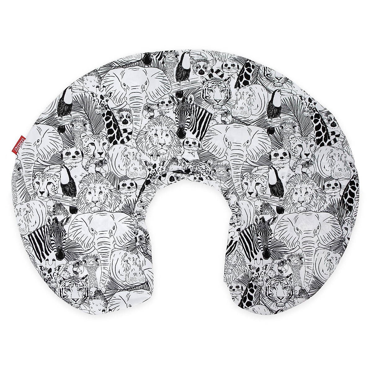 Nuby Support Pod Pillow Cover by Dr. Talbot's, Animal Faces Print