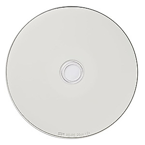 SPBDREV25PWA10S BD-RE 25GB 1-2x White Wide Printer Bulb, 10-Sheet Spindle for Repeated Recording, SP Silicon Power