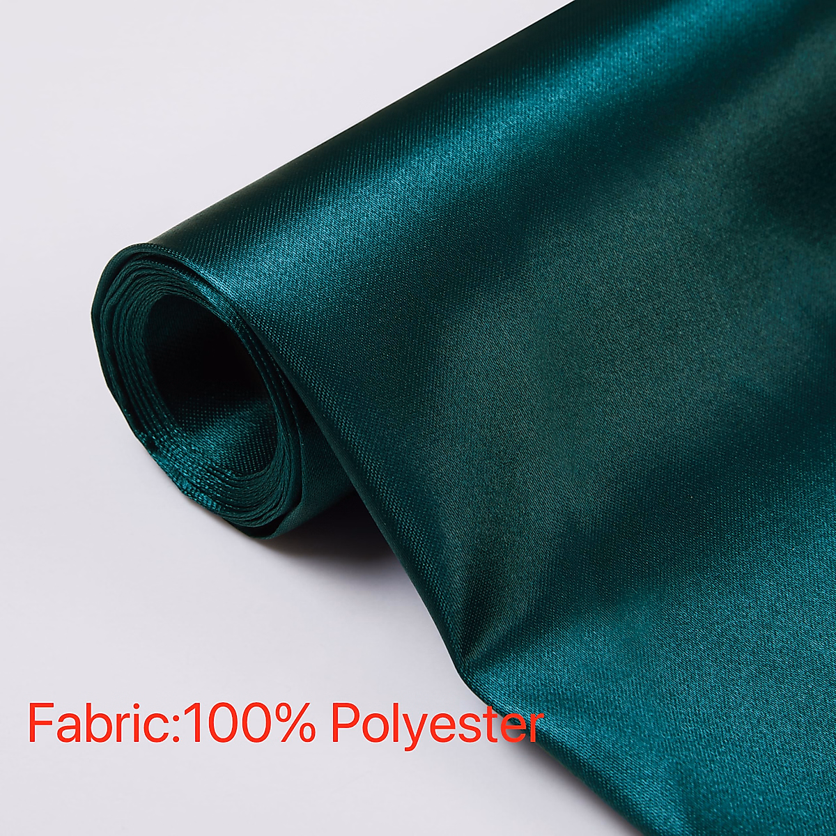 1 Yard 63" Wide Blackish Green Silky Satin Fabric for Wedding,Decoration,Party,Fashion,Apparel,DIY Crafting,Sewing