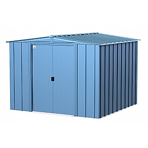 Arrow Classic Steel Storage Shed, 8x8, Blue Grey