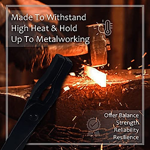 Simond Store 16" Mandrel Jaw Blacksmith Tongs - Forging Tools and Equipment for Beginner and Professional, Bladesmith, Blacksmith, Farrier - Forging Tongs for Knife Making