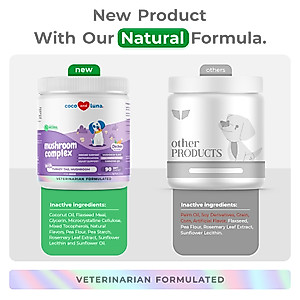 Mushroom Complex for Dogs - 90 Soft Chews - Turkey Tail Mushroom for Dogs - Immune Support, Joint Support, Digestive Support and Liver Support with Milk Thistle - Dog Mushroom Supplement.