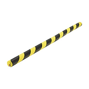 Vestil FEG-A Polyurethane Foam Edge Guard 40 In. Length x 5/16 In. Slot Width Black / Yellow