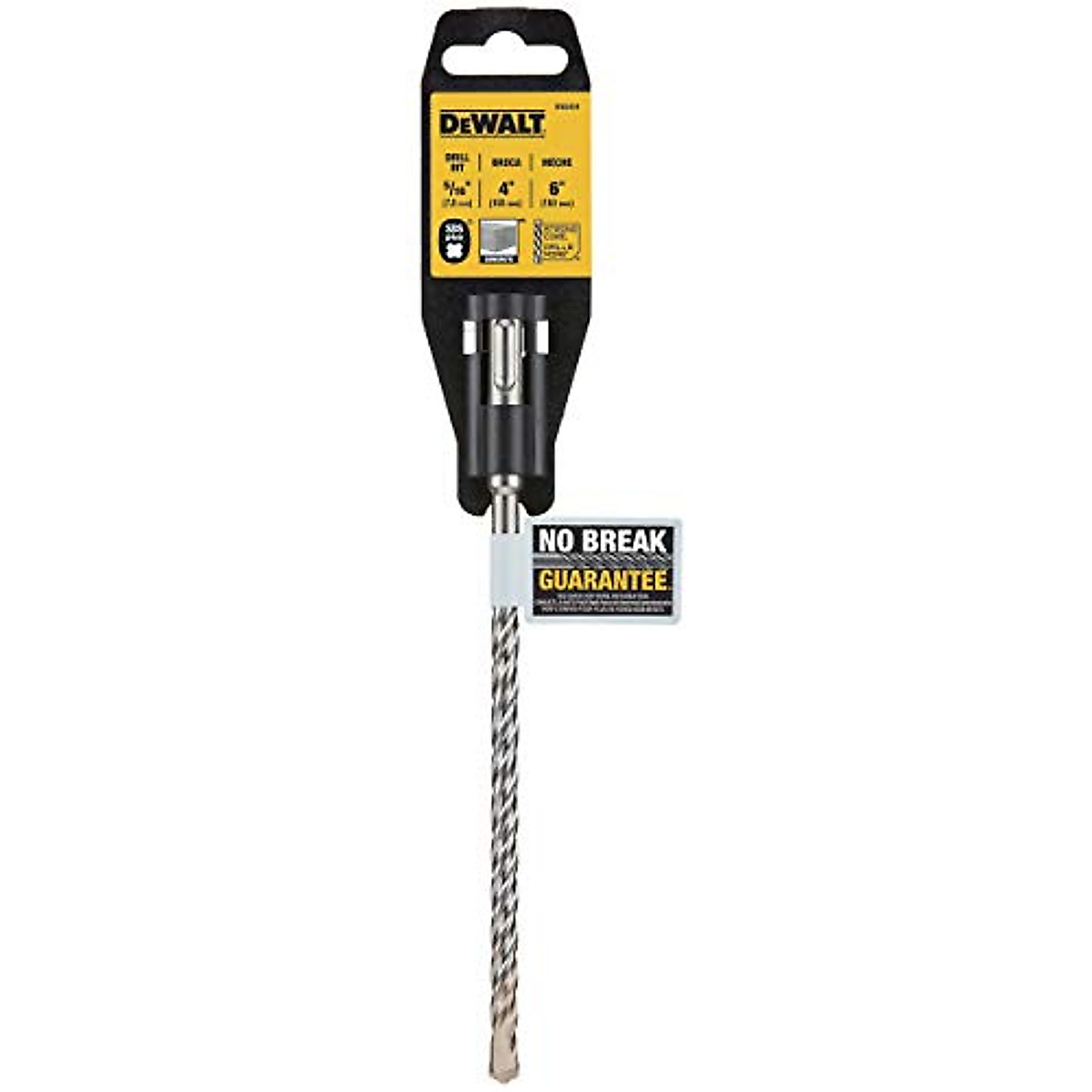 DEWALT DW5424 5/16-Inch by 4-Inch by 6-Inch ROCK CARBIDE SDS Plus Hammer Bit,Silver