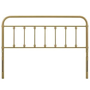 Modway MOD-6155-GLD Sage King Metal Headboard, Gold