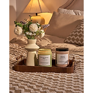 M&SENSE Eucalyptus & Mint Candles for Home Scented, 19.4oz 110 Hours Burn Soy Aromatherapy Candle Gift for Stress Relief, Meditation, Yoga, Relaxing SPA, Natural Jar Candles for Men and Women