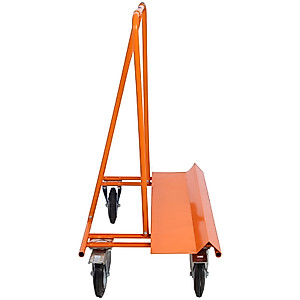HomVent Heavy Duty Drywall Sheet Cart, 1800lbs Load Capacity Drywall Cart Dolly Drywall Sheet Cart & Panel Dolly Handling Sheetrock Sheet Panel Service Cart with Wheels (1800LBS)