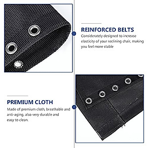 YARNOW Patio Lounge Couch Anti- Gravity Chair Recliners Replacement Fabric Cloth 63x17inch- Black