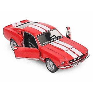 Kinsmart 1967 Shelby GT-500 Collectible Die-Cast Car- 1:38 Scale (Red)