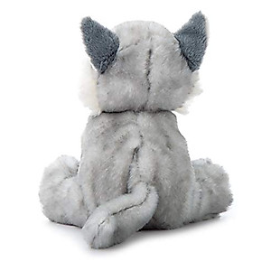 The Petting Zoo Wolf Stuffed Animal, Gifts for Kids, Wild Onez Zoo Animals, Grey Wolf Plush Toy 9 inches