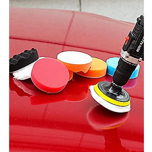 LUCKUT Decal Remover, Adhesive Remover, 13PC Rubber Pin Stripe Removal Tool Kit for Drill for Automotive Car Sticker, Vinyl, Rv, with Polishing Pads, Wool Buffing Pad and Razor Blades