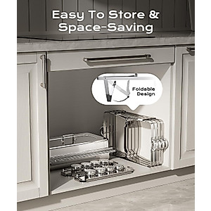 Chafing Dishes for Buffet 4 Pack, [Ultrasonic Mirror Polishing] Chafing Dish Buffet Set 9QT, [Rolled Edge Finger Protection] Buffet Servers and Warmers for Any Party, Wedding, Birthday and Hotel