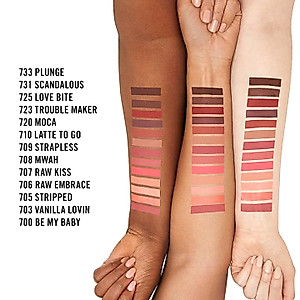 Rimmel London Stay Matte Liquid Lip Color with Full Coverage Kiss-Proof Waterproof Matte Lipstick Formula that Lasts 12 Hours - 723 Trouble Maker, .21oz