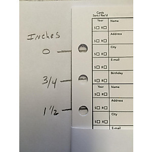 SELPONT 7 Inch Address Book Refill 14 Sheets (28 Pages) fits Many Older Hallmark Books