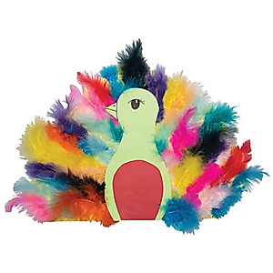 School Smart 85836 Maribu Feathers - 1/2 Ounce - Set of 150 - Assorted Colors