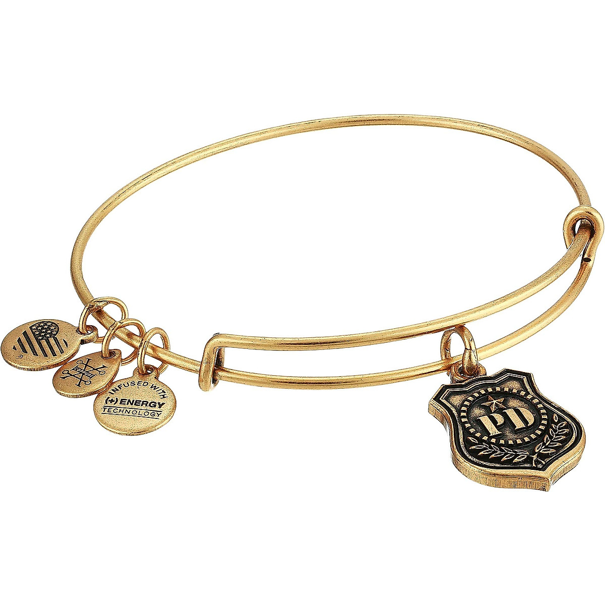Alex and Ani Women's Law Enforcement Bangle Bracelet, Rafaelian Gold