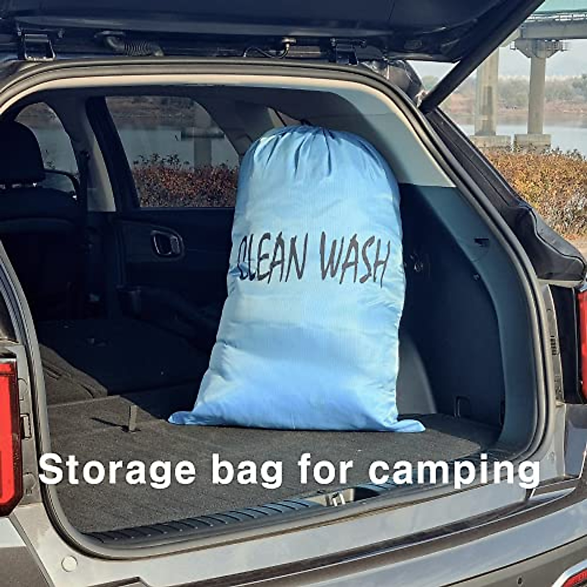 DT&G 2 Packs High Density-Conductive Large Laundry bags / Made of polyester, Drawstring closure, Anti-static / 28”x40” Size / Tear resistance and tight Stitching Dirty Clothes Storage Bags