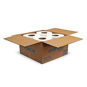 Morsoft by Morcon Jumbo Toilet Paper Rolls, 12 Rolls/Carton, 2-Ply, 100% Recycled Fibers, Soft and Absorbent, Fits in Jumbo Tissue Dispenser, Commercial Toilet Paper Rolls, Jumbo Roll Toilet Paper