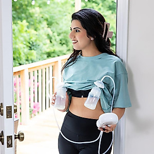 Motif Medical Pumping Bra, Size Large – Plus, Black, Works with Luna, Duo, Twist, and More