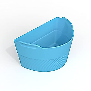 Reusable Slow Cooker Divider Crock pot divider silicon insert Foldable 3-8 Quart Silicone Slow Cooker liners Slow Cooker Liners Blue+Grey